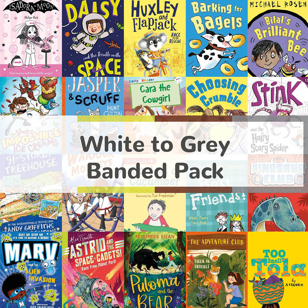 Banded Reading Collection | White to Grey Book Bands — School Bargain ...